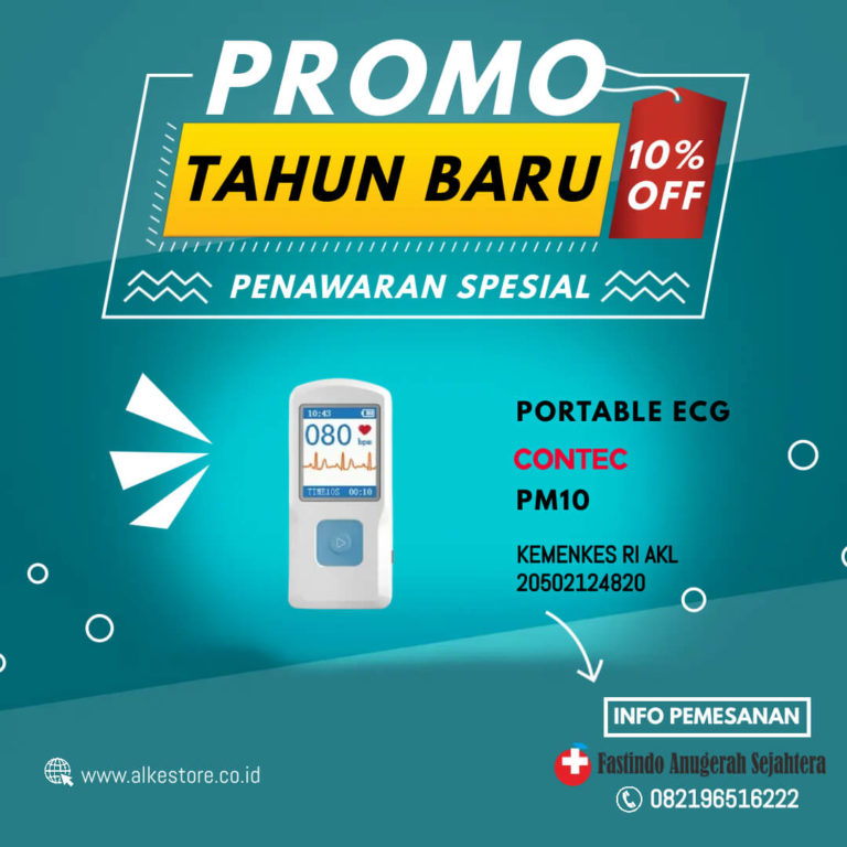Portable ECG Contec PM10 - Distributor Alat Kesehatan
